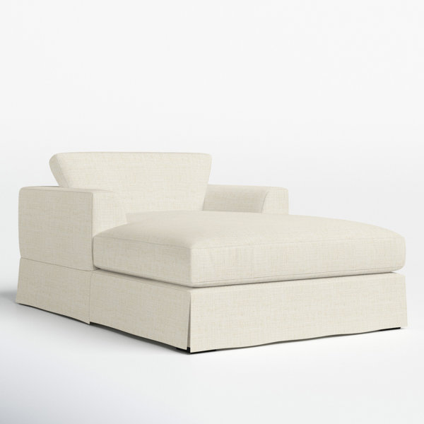 Lucia Slipcovered Chaise Lounge & Reviews | Birch Lane